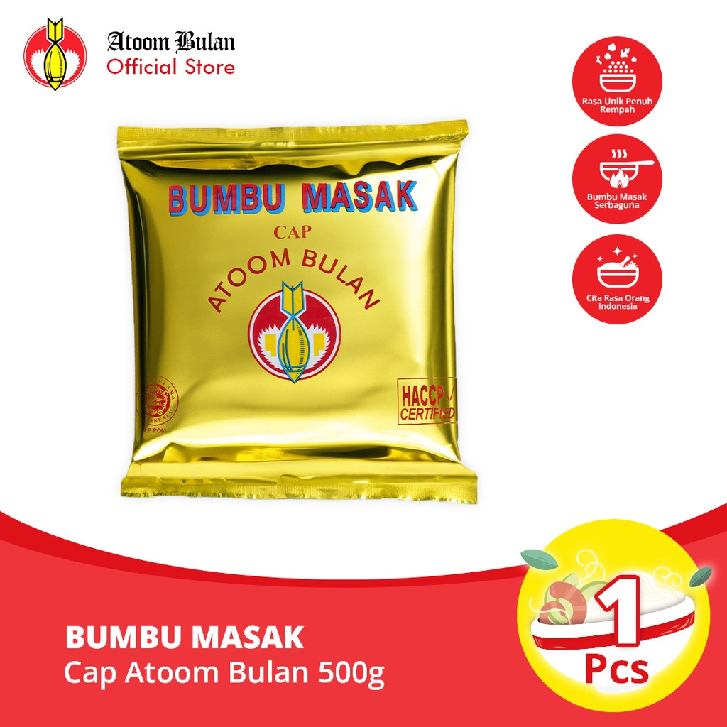 Jual Bumbu Masak Cap Atoom Bulan - 500 gram Atom bulan | Shopee Indonesia
