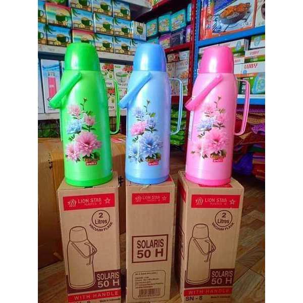 Jual Thermos air tahan 24 jam lama panas Termos Lion Star Ukuran 2 liter Air Solaris | Shopee ...