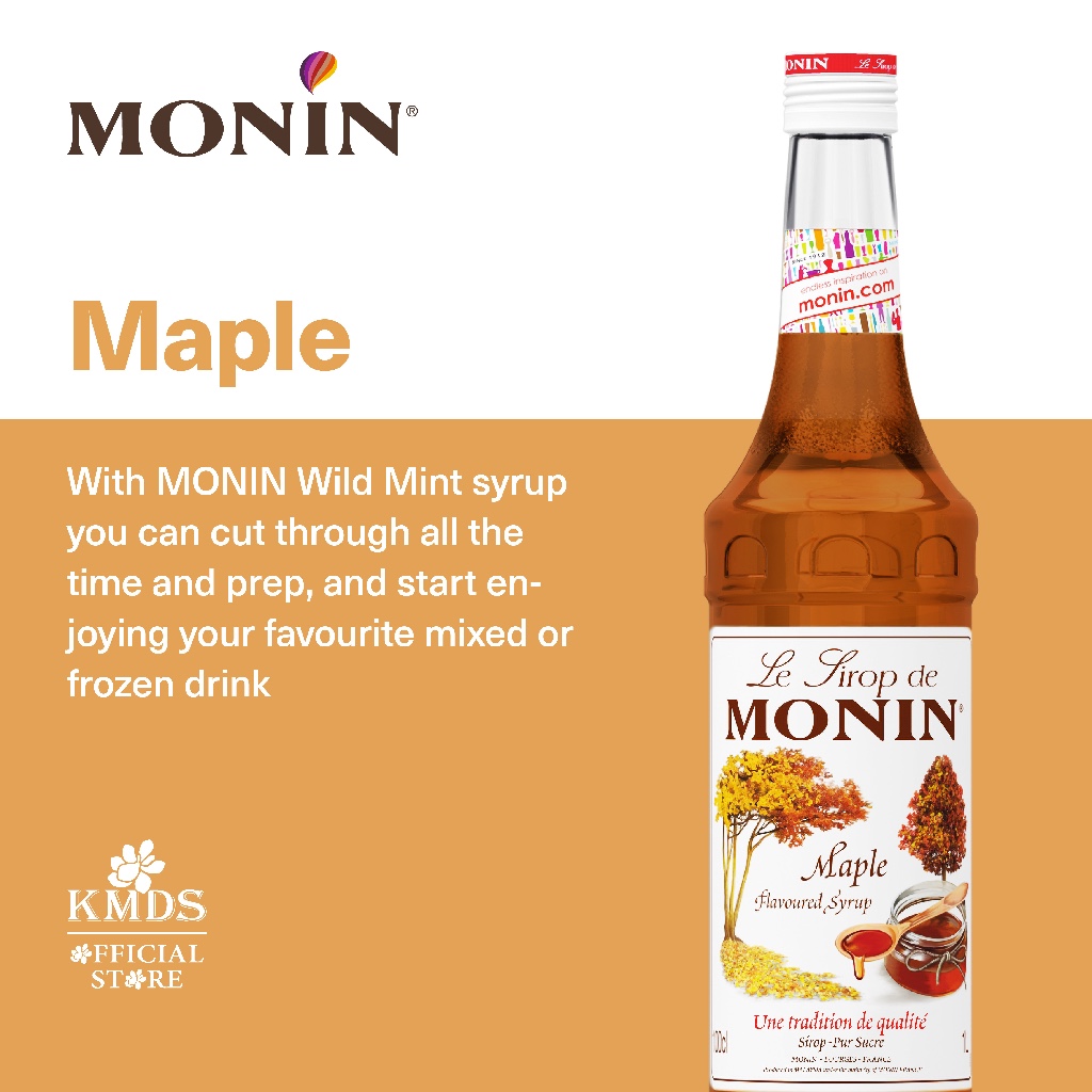 Jual MONIN MAPLE SYRUP 70CL / 700ML | Shopee Indonesia
