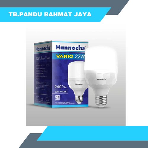 Jual Bohlam Lampu Led Hannochs Vario 22 watt Cahaya Putih | Shopee Indonesia