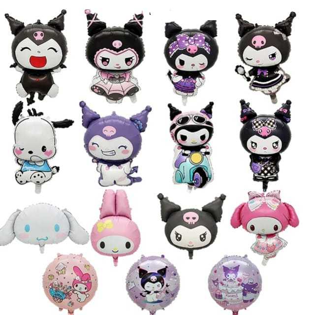 Jual Balon Foil Karakter Kuromi Sanrio Cinnamoroll Melodi Besar Balon ...
