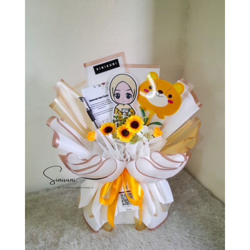 Jual (READY)Buket topper hadiah wisuda, hari guru, hari ibu, buket ...
