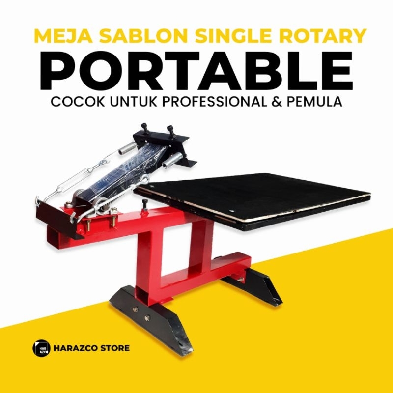 Jual Meja sablon single rotary portable | Shopee Indonesia