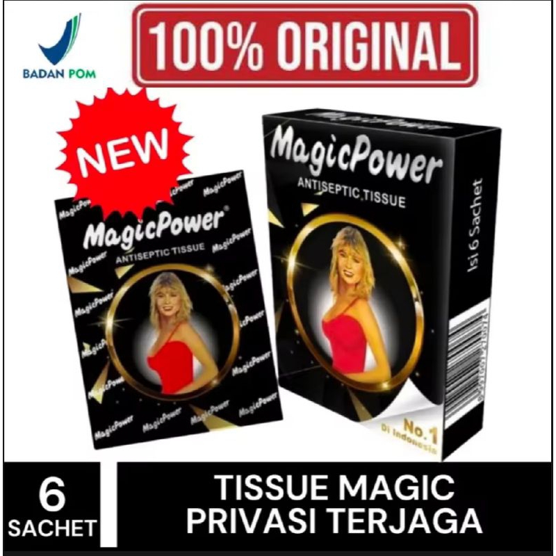 Jual Tissue Magic Power Herbal Tisu Power Magic Classic isi 6 Sachet ...