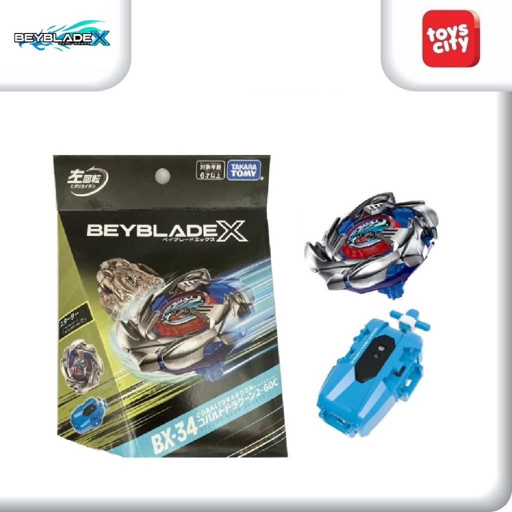 Jual Beyblade X BX-34 Cobalt Dragoon 2-60C Original Takara Tomy | Shopee Indonesia