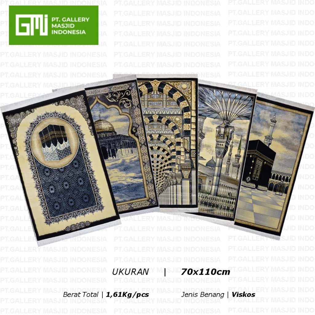 Jual PT GMI - Sajadah Imam Tebal Lembut Empuk Erguvan Ukuran 70x110Cm ...
