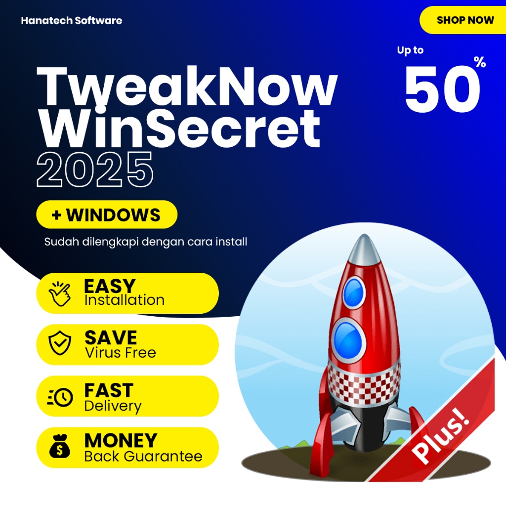 Jual TweakNow WinSecret Plus 2025 Latest Full Version | Lifetime ...