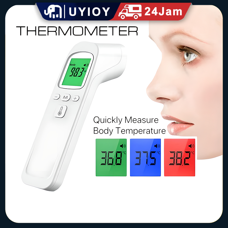 Jual Thermogun Termometer Suhu Tubuh Digital Termometer Inframerah ...