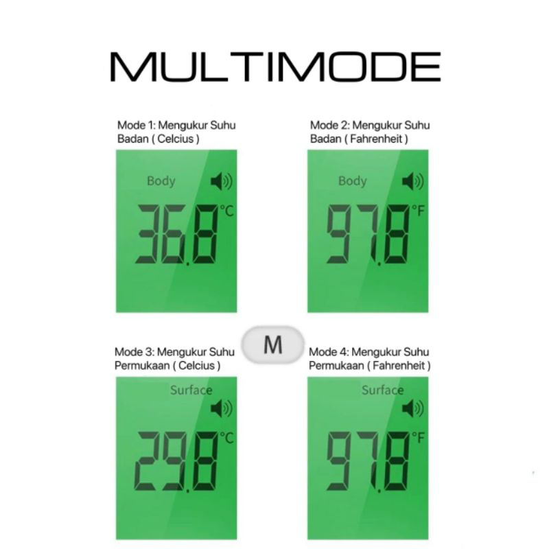 Jual Thermogun Termometer Suhu Tubuh Digital Termometer Inframerah ...