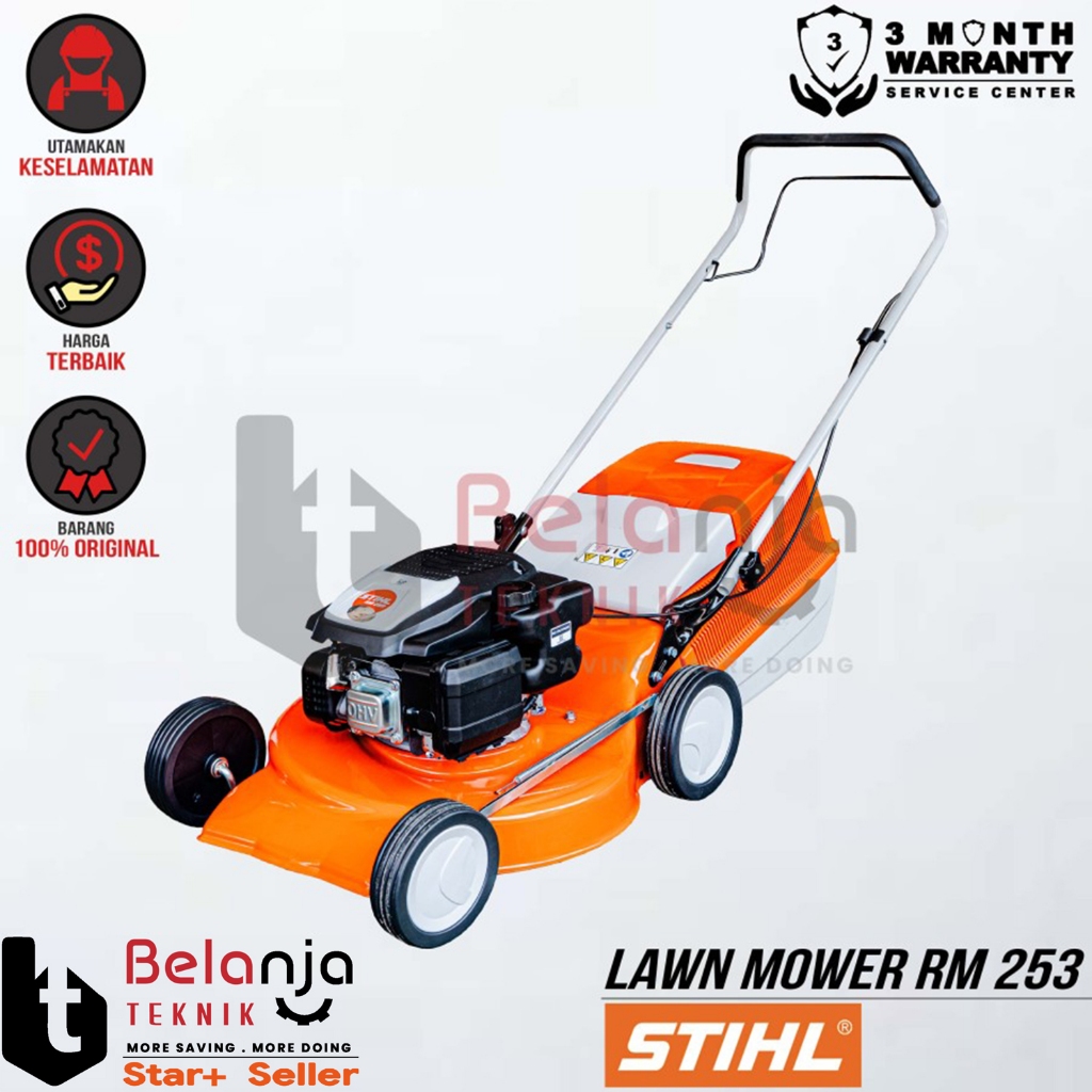 Jual Stihl Mesin Potong Rumput Dorong RM 253 20 Inch Lawn Mower RM253 ...