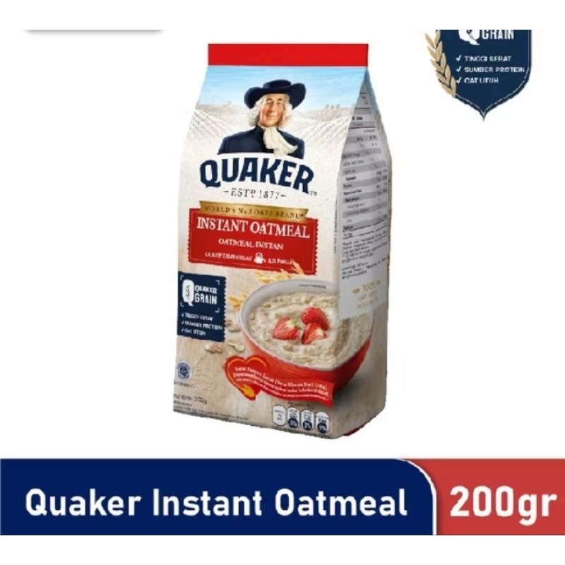 Jual Quaker Oatmeal Rollet Oats 200g | Shopee Indonesia