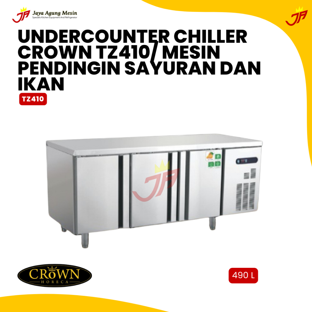 Jual CROWN Undercounter Chiller Crown TZ410/ Mesin Pendingin Sayuran ...
