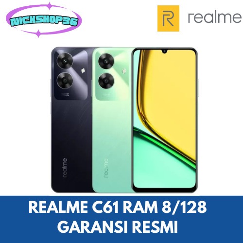 Jual Realme C61 8GB+128GB Garansi resmi 1 Tahun | Shopee Indonesia