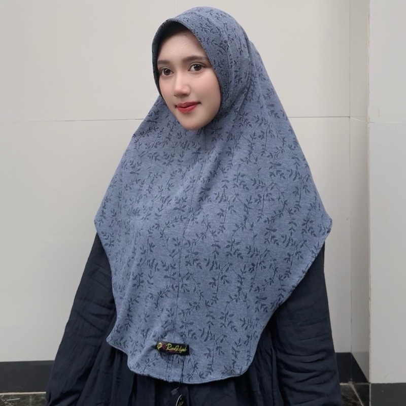Jual Rias Hijab Bergo Motif Knit Premium | Hijab Pad Antem Kerudung ...