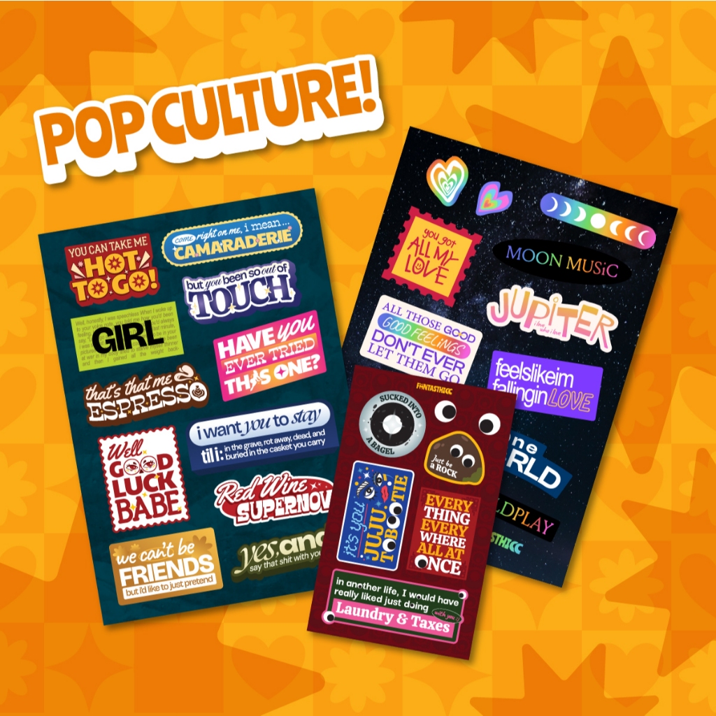 Jual Pop Culture Sticker Sheets! | Shopee Indonesia