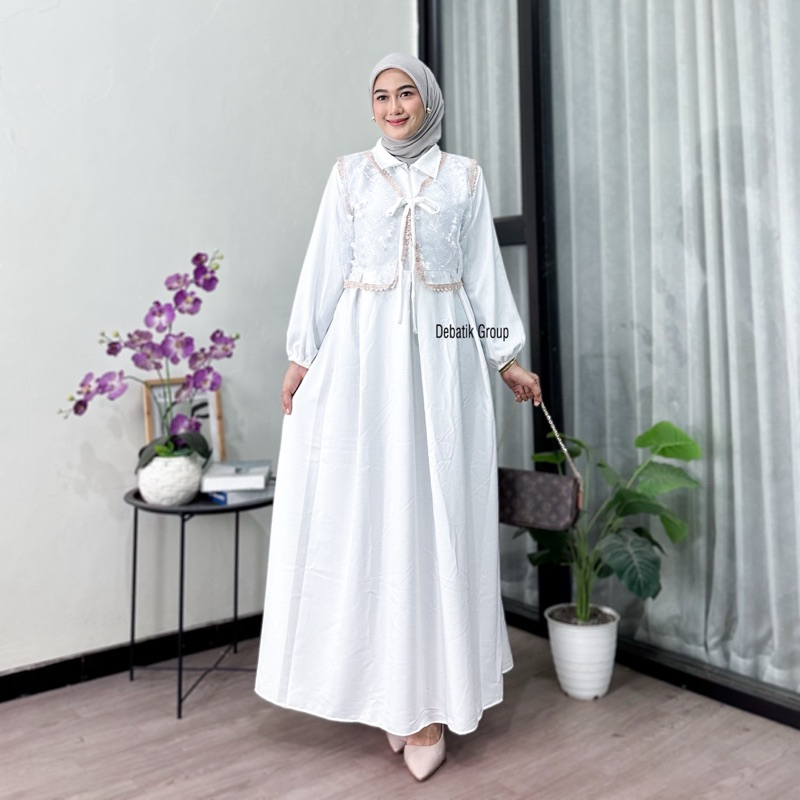 Jual Kinnar Gamis pesta mewah elegan gamis lebaran model terbaru dress wanita kekinian kondangan ...
