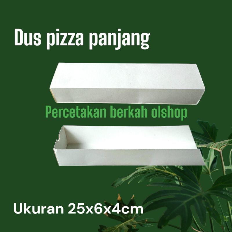 Jual Box pizza long,Dus pizza panjang 50 pcs,ukuran 25x6x4cm | Shopee ...