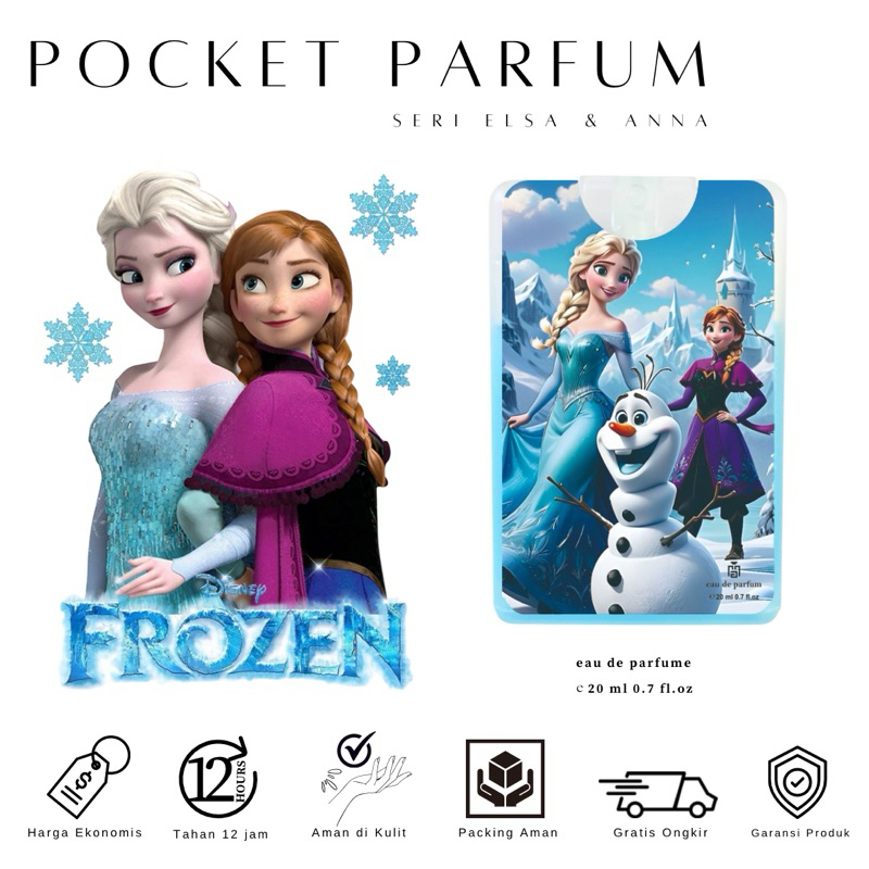 Jual Pocket Parfum Seri Frozen Elsa dan Anna Eau de Parfum Travel Size ...