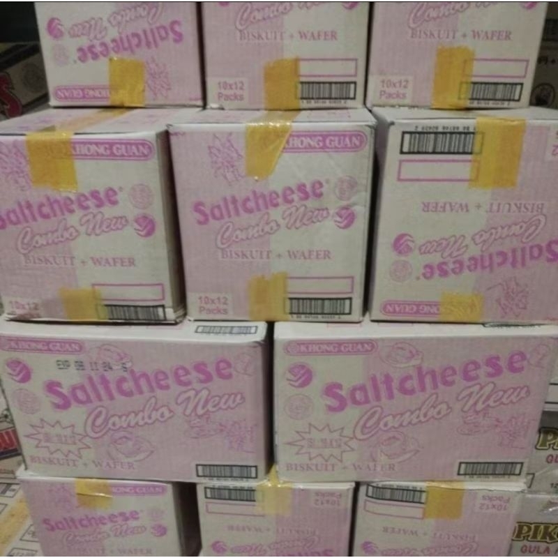 Jual Saltcheese Combo Khong Guan Biskuit + Wafer 1 Dus isi 12 Pak @10 ...