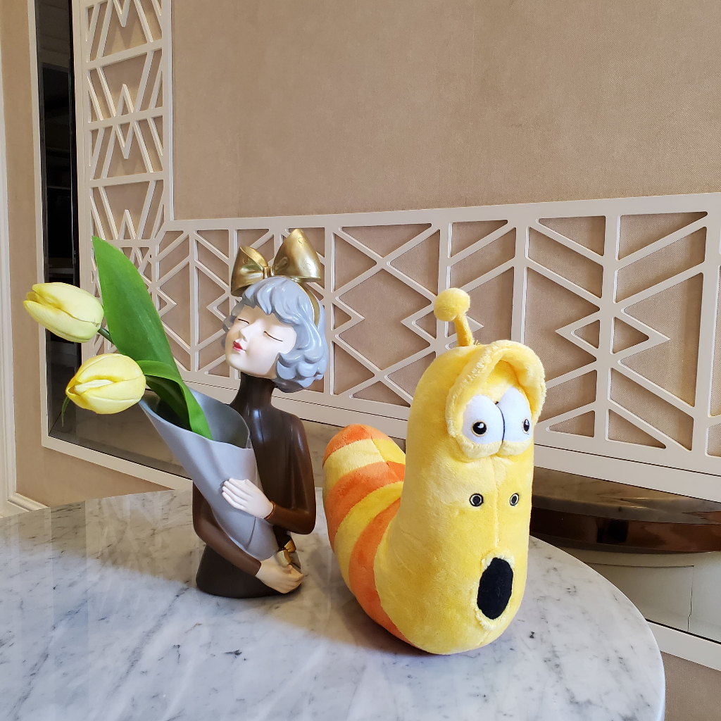 Jual Boneka Ulat Serial Larva Size M kuning Yellow (GRATIS MASKER ...