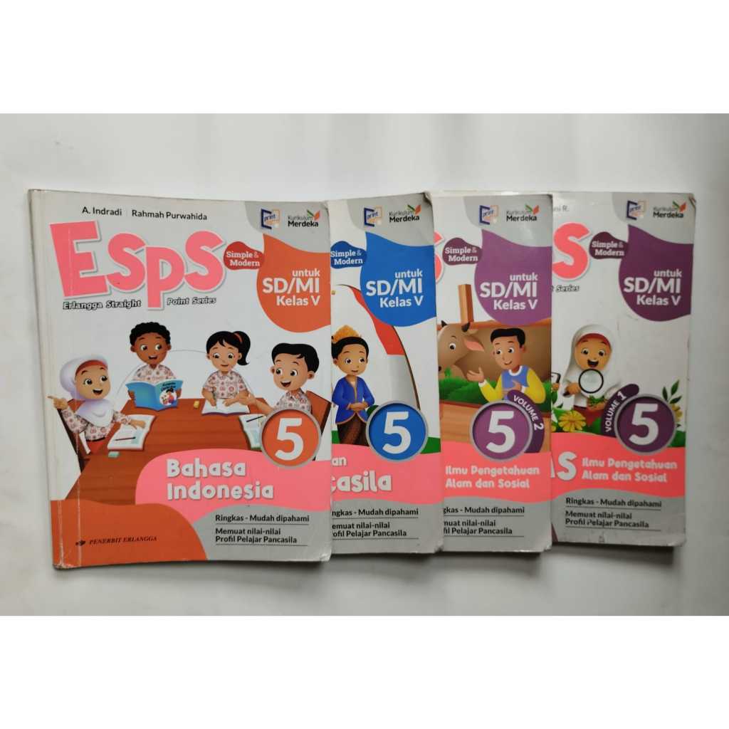 Jual KURIKULUM MERDEKA ESPS ERLANGGA STRAIGHT POINT SERIES KELAS 5: PENDIDIKAN PANCASILA, BAHASA ...