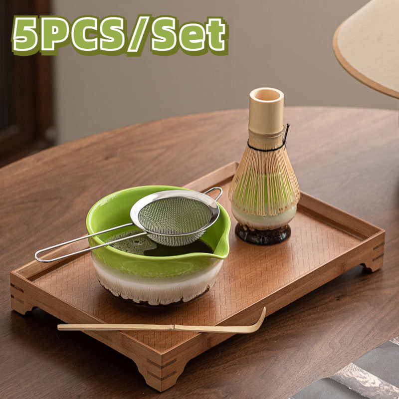 Jual 2Pcs/5Pcs Set Kerajinan Pembuat Matcha Mangkuk Matcha Keramik ...