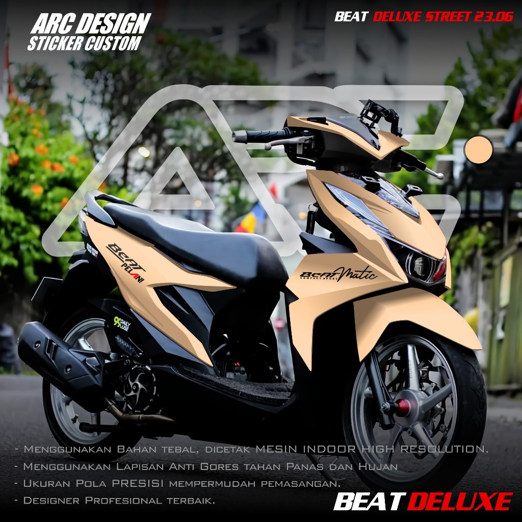 Jual (COD PROMO) TERBARU Decal Sticker Honda Beat DELUXE STREET 2020 ...