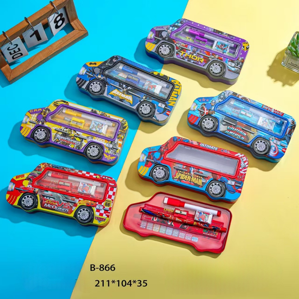 Jual MJ Kotak Pensil Kaleng 2 Susun Set+Whiteboard/Pencil Case/Tempat ...