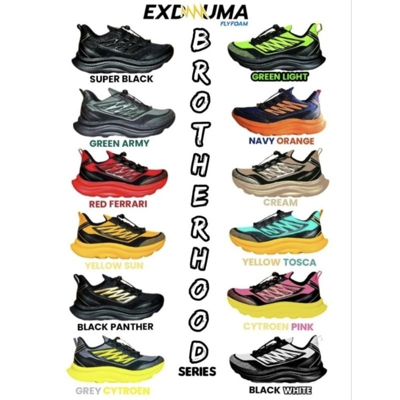 Jual Sepatu Running Exduma Brotherhood new model | Shopee Indonesia