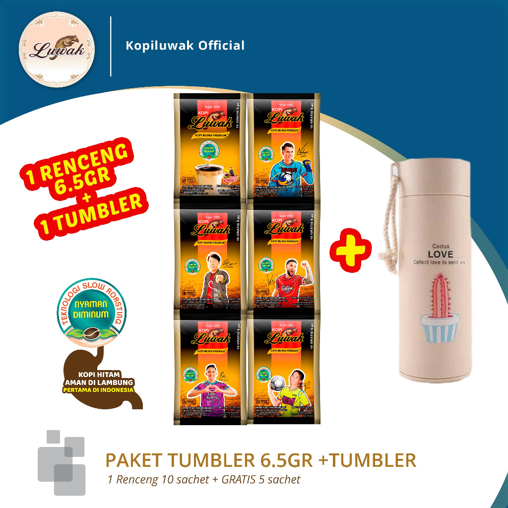 Jual PARCEL TUMBLER KOPI LUWAK 6.5GR | Shopee Indonesia