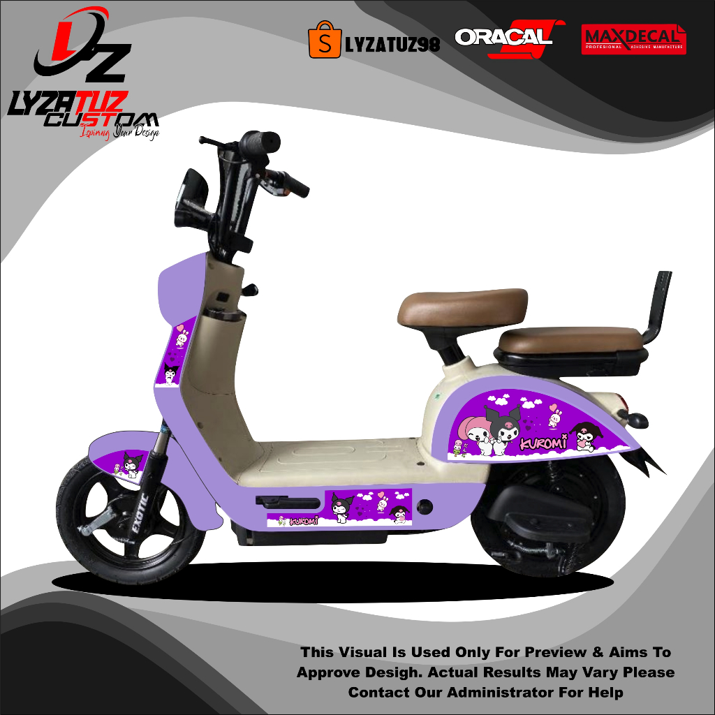 Jual STIKER STRIPING SEPEDA LISTRIK EXOTIC EV922 EV925 EV928 UWINFLY ...