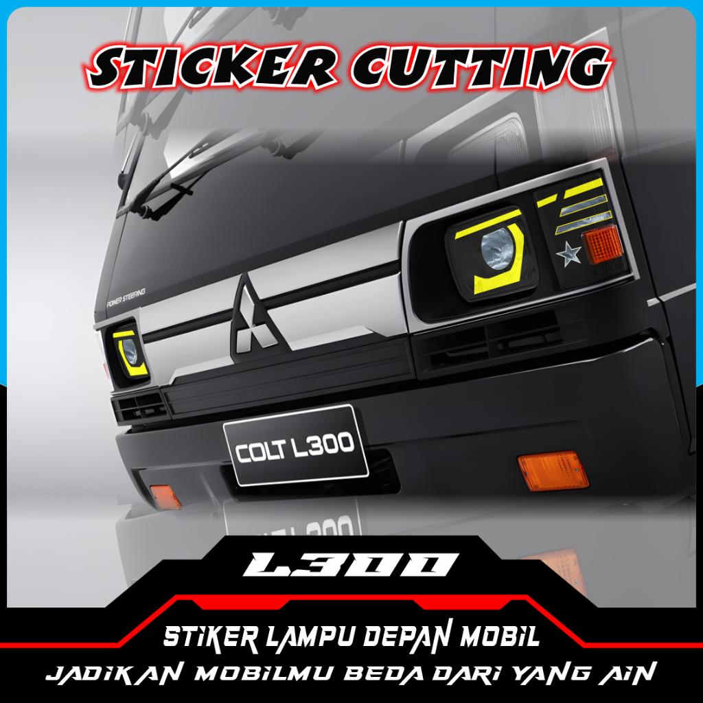Jual Stiker Lampu Depan Mobil L300 Sticker Cutting / Stiker Variasi ...