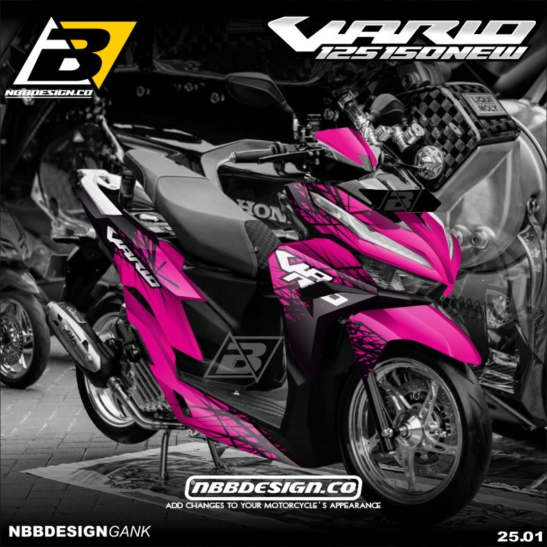 Jual (COD) Decal Stiker Vario 125 New GEN 2 Full Body Desain Terbaru - Sticker Variasi Vario 125 ...