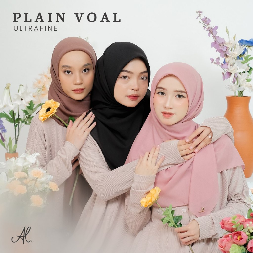 Jual Albata Hijab - Plain Voal Ultrafine 120x120 | Shopee Indonesia