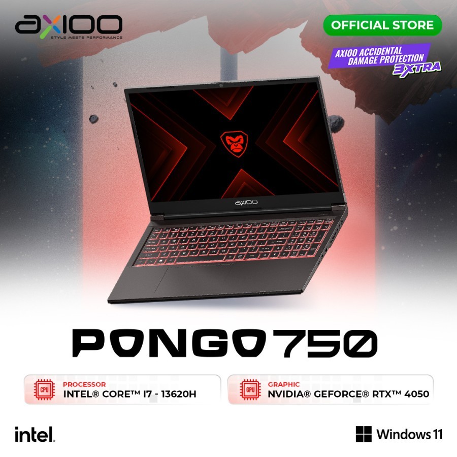 Jual LAPTOP AXIOO PONGO 750 I7-13620H RAM 16GB SSD 512GB RTX4050 6GB ...