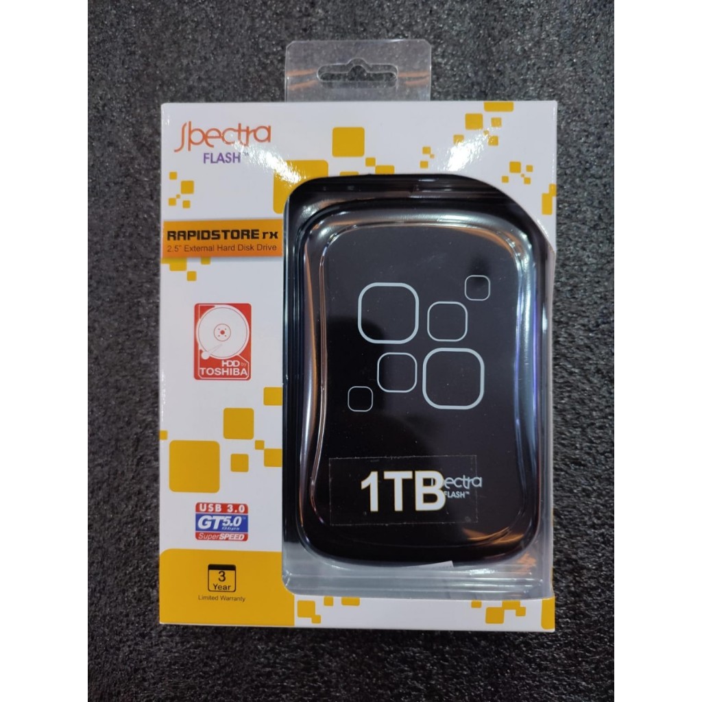 Jual Harddisk Eksternal Spectra Flash 1TB - External Harddisk 1TB ...