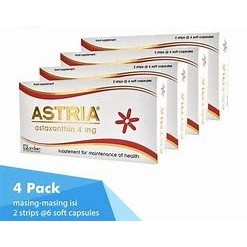 Jual Astria Astaxanthin 4mg Box isi 12 Kapsul / Vitamin & Suplemen ...