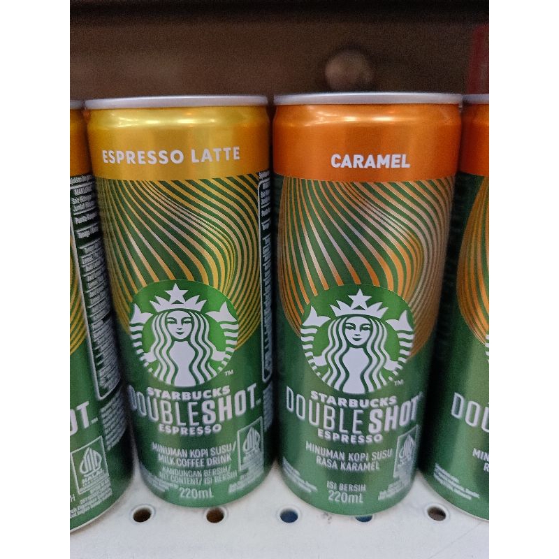 Jual Starbucks Doubleshot Espresso Latte & Caramel minuman Kopi Kaleng ...