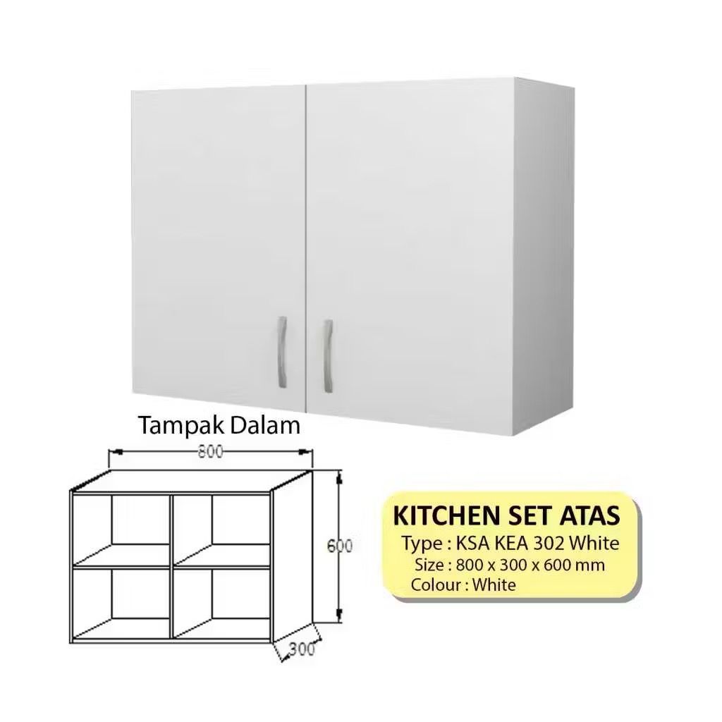 Jual KITCHEN SET ATAS MINIMALIS LEMARI DAPUR RAK DINDING | Shopee Indonesia