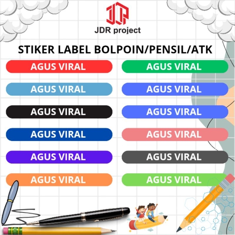 Jual Stiker Label Cutting Nama untuk barang | Shopee Indonesia