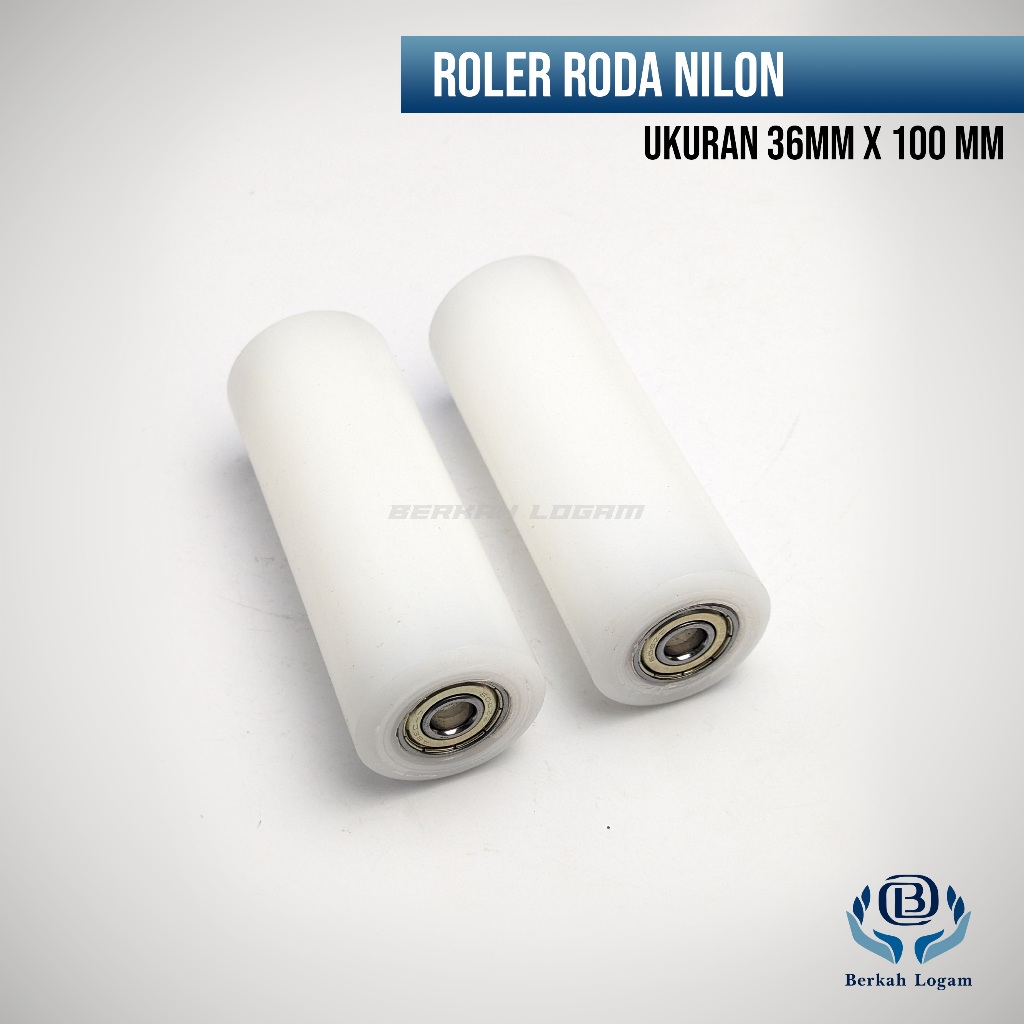 Jual Roda nilon roller Besar (ukuran 36mm) bearing pintu pagar besi ...