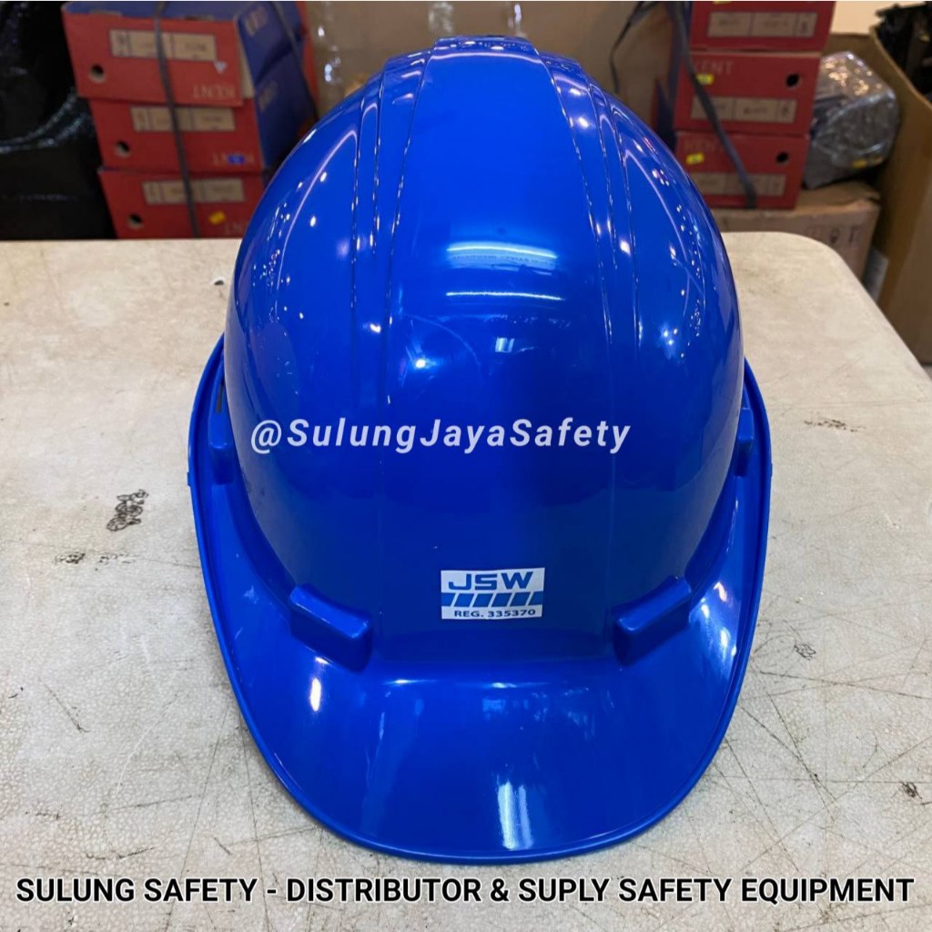Jual Helm Safety Proyek JSW Biru Fullset New Fastrack + Tali Dagu ...