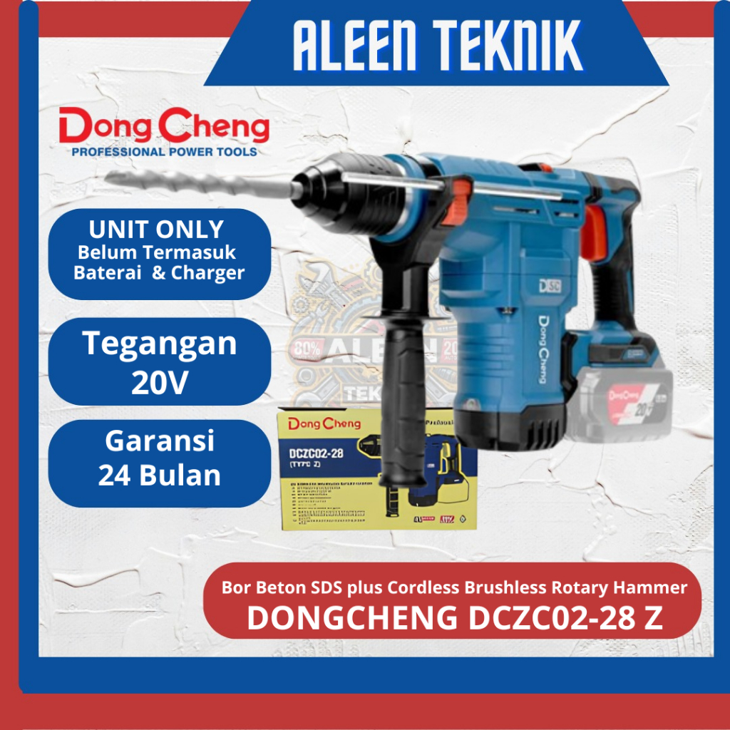 Jual Mesin Bor Beton DONGCHENG DCZC02-28 Z Cordless Brushless Rotary ...