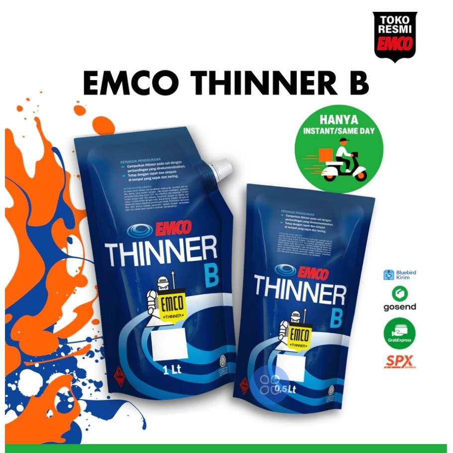 Jual EMCO Thinner B untuk Cat Kayu Besi Thiner Tinner Tiner Pengencer ...
