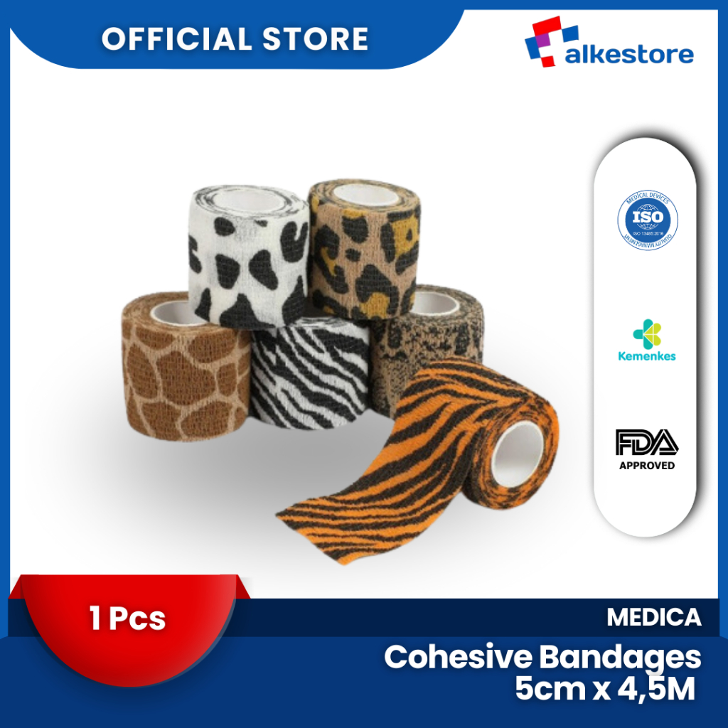 Jual MEDICA - Perban Elastis Motif, Cohesive Bandages Pattern/Motif ...