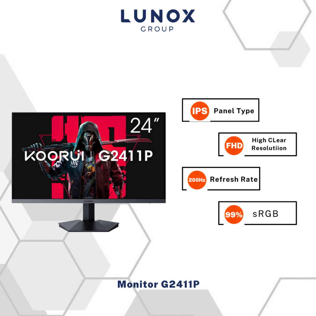 Jual Koorui Monitor 24" G2411P Panel Fast IPS 200HZ 1ms HDR400 1080P ...