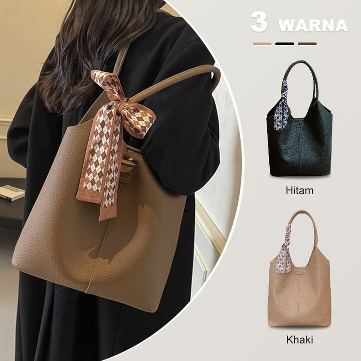 Jual Wanita tas sederhana vintage besar kapasitas Paket commuter tote ...