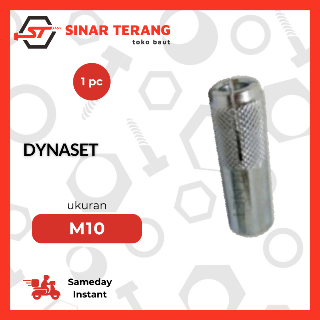 Jual Dynaset M10 - Dinaset Drop In Anchor 10mm Baut Dina Set sepuluh Mili Meter | Shopee Indonesia