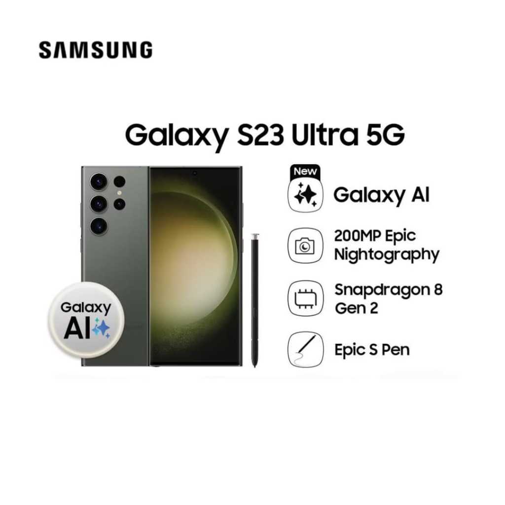 Jual [Ex Display] Samsung Galaxy S23 Ultra Ram 12GB/256GB - Green ...
