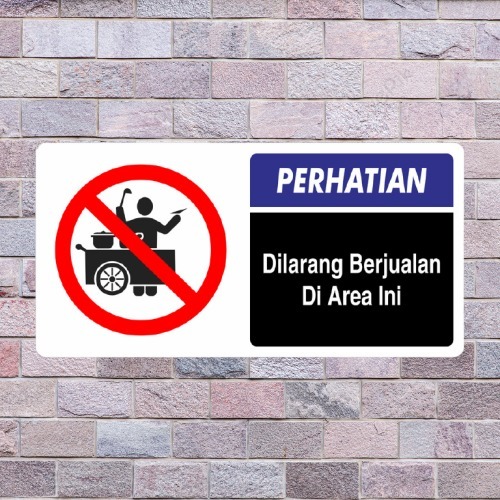 Jual Rambu dilarang berjualan di area 15x30 cm | Shopee Indonesia